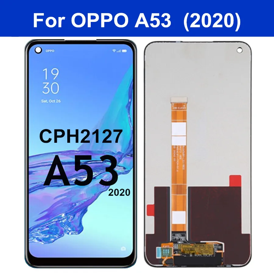 6.5" For Oppo A53 2020 CPH2127 LCD Display Touch Screen Digitizer Full Assembly for OPPO A53 ...