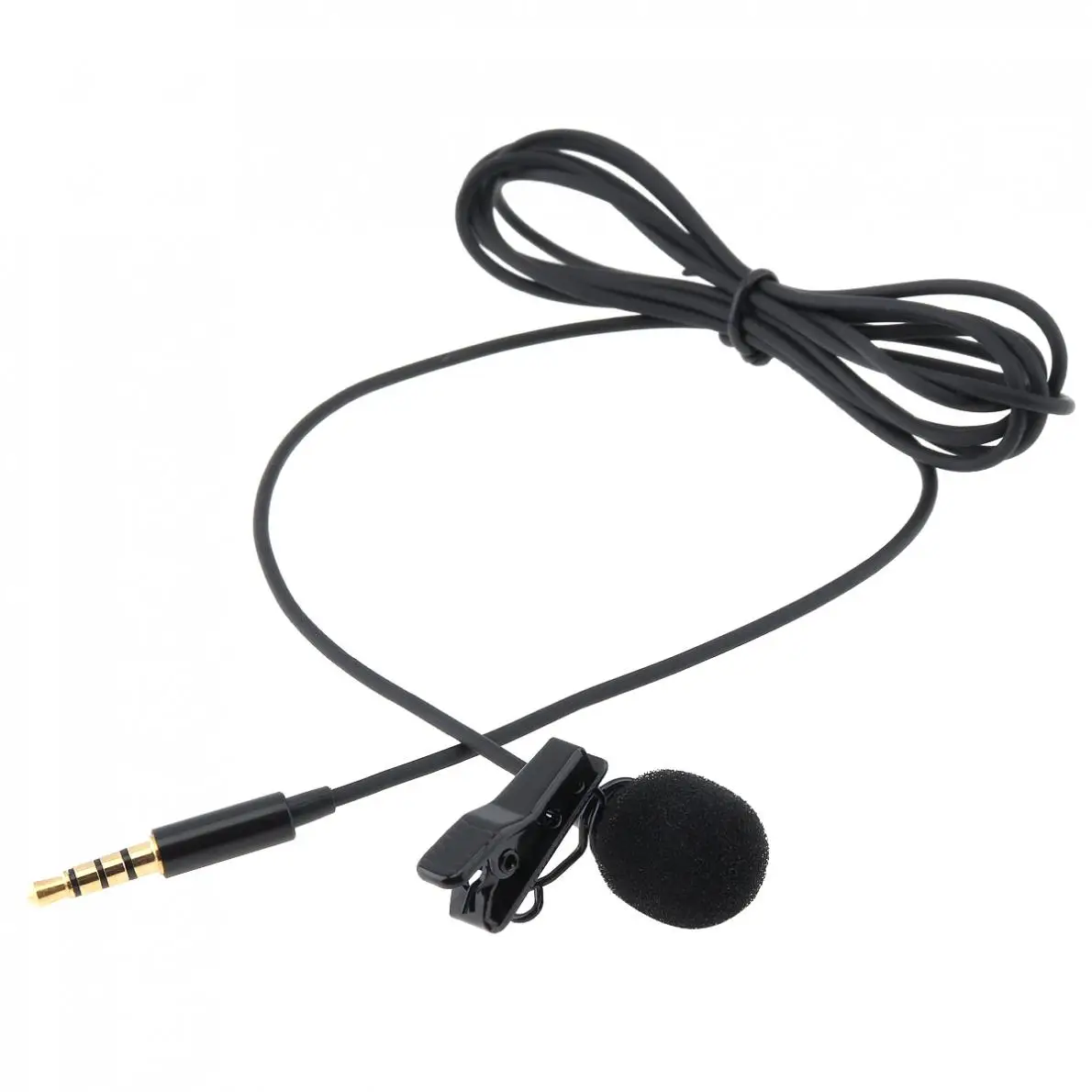 3.5MM Mini Headsets Microphone Mobile Phone DSLR Camera Clip on Lapel ...