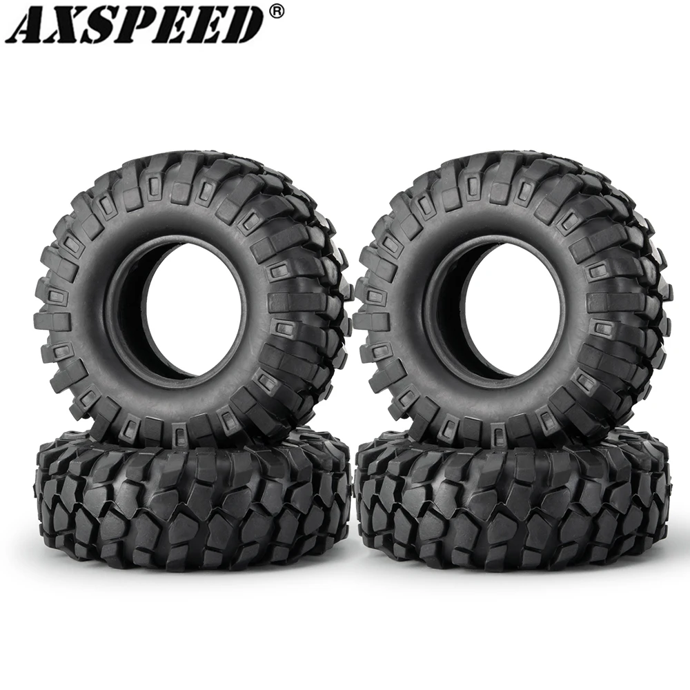AXSPEED 108MM 1.9" Rubber Tires with Foam Inserts for 1/10 RC Rock ...