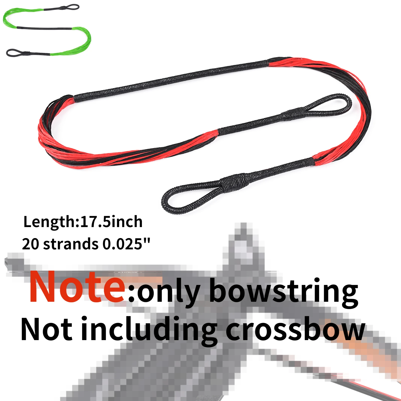 2pcs 445mm Crossbow Bow String Length 17.5 inch 20 strands 0.025 ...