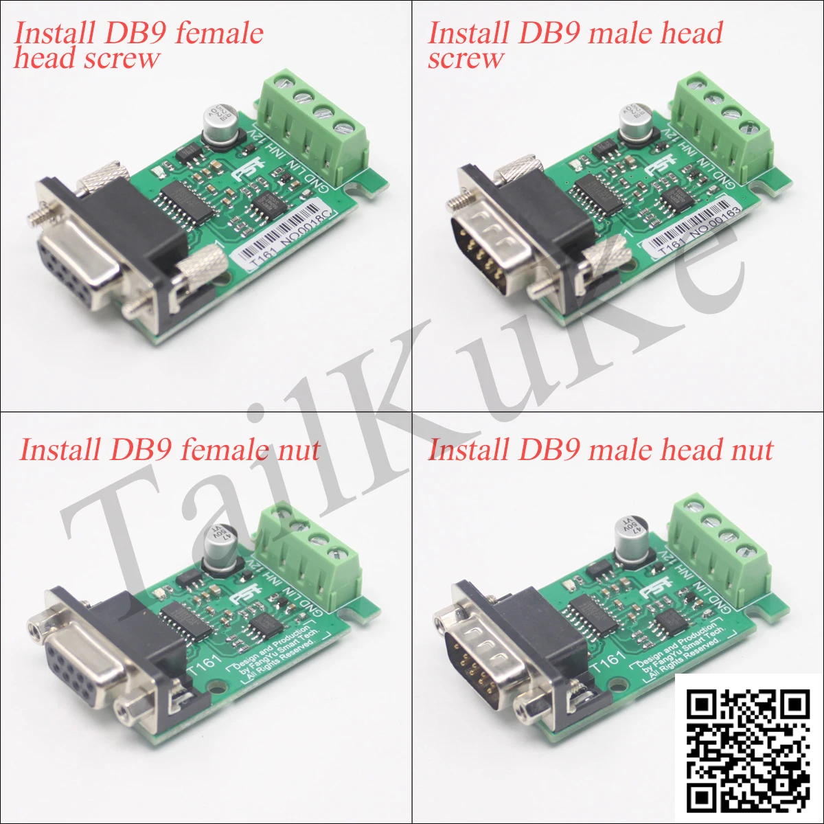 RS232 to LIN Bus Module / Car Bus K_LINE Bus / DB9 Male and Female / Data Analyzer