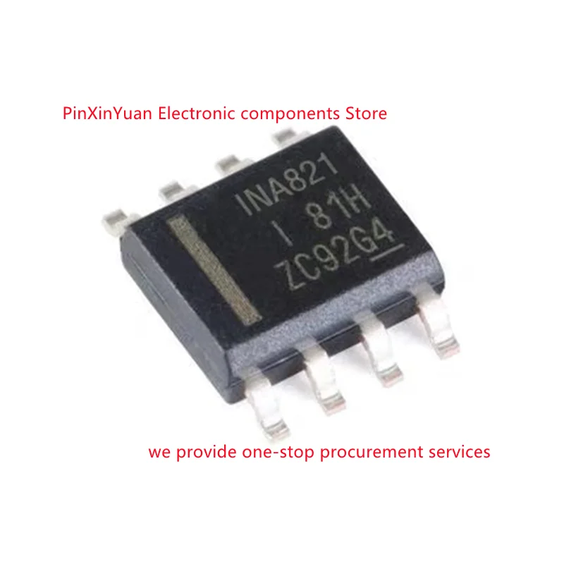 Amplificador de instrumentação ina821driver, ina826aidr ina828980 sop 8 ...