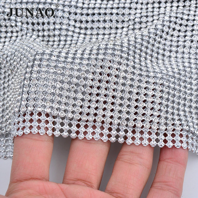 Rhinstones Mesh Bridal Applique Glass Strass Mesh Crystal Beads Banding ...