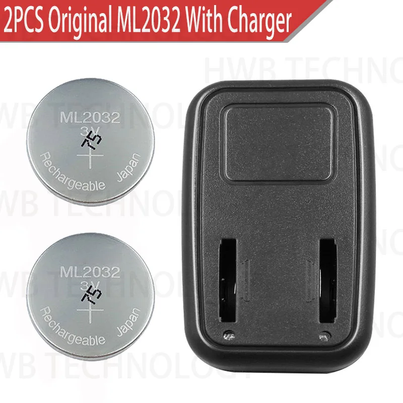 2PCS New Original ML2032 3V Rechargeable lithium battery + ML2032 ...
