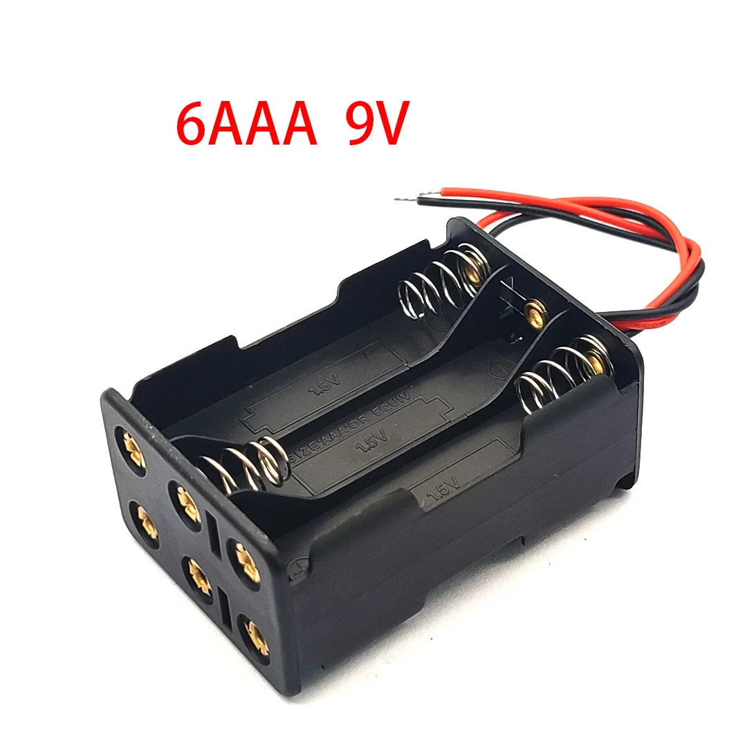 6-AAA-9V-Battery-Box-Holder-Back-To-Back-6AAA-Battery-Case-AAA-Storage ...