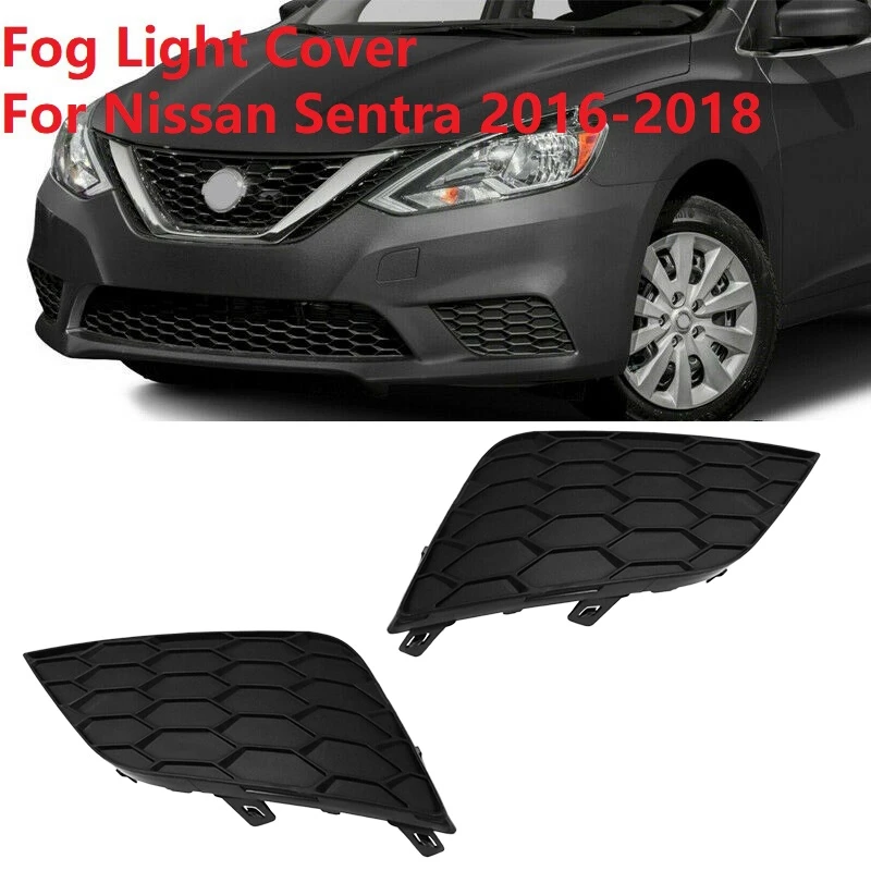 New Set of 2 Fog Light Covers for Nissan Sentra 2016 2018 Driver ...