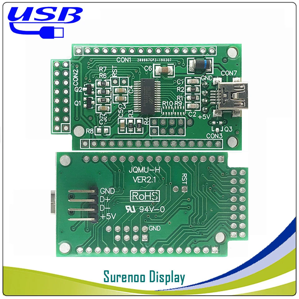 LCD2USB USB2LCD Covert Board Sutible LCD Smartie & AIDA64 for 1601 1602 ...