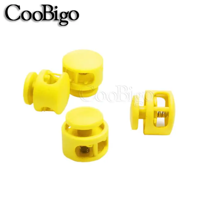 10pcs Plastic Cord Lock Clamp Toggle Clip Stopper Buckles for Paracord ...