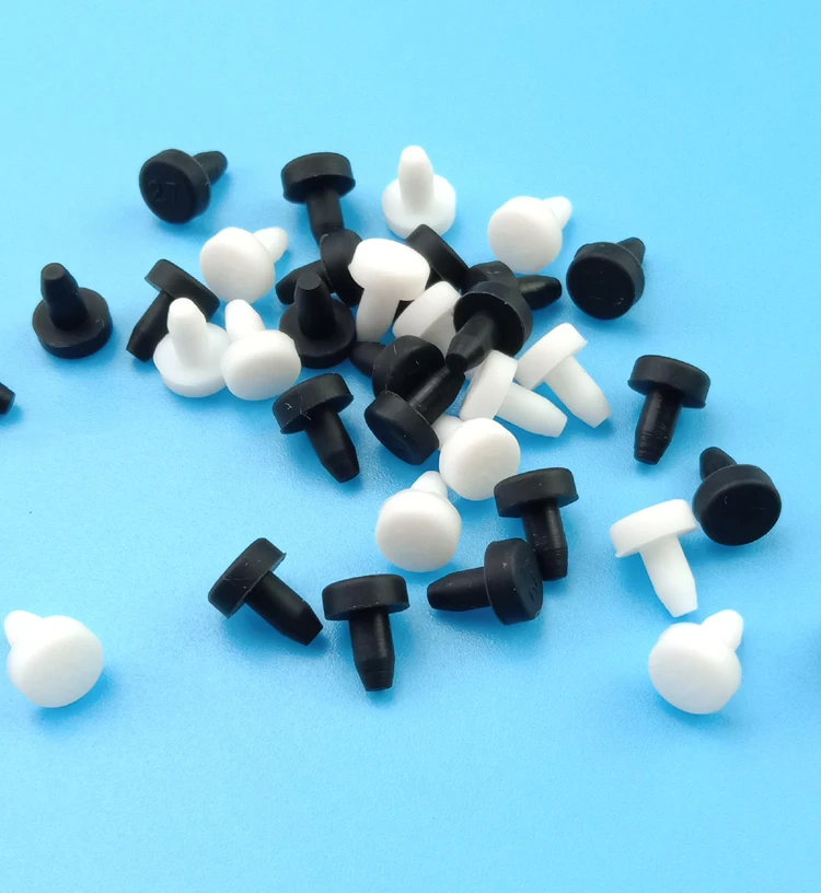 50pcs Rubber Feet Silicone Rubber Button Hole Caps Silicone T Type Plug ...