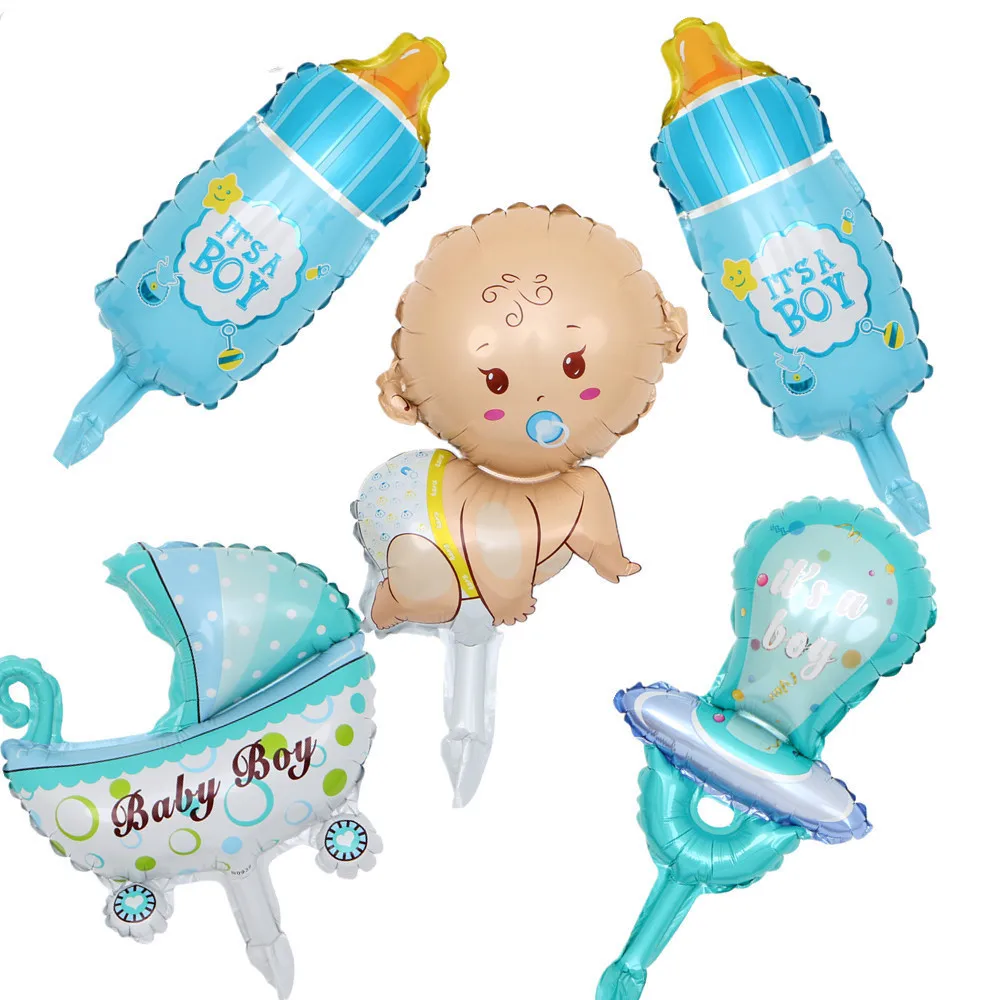 Mini Angel Baby Girls Balloon Baby Shower Baby Stroller Foil Ballon ...
