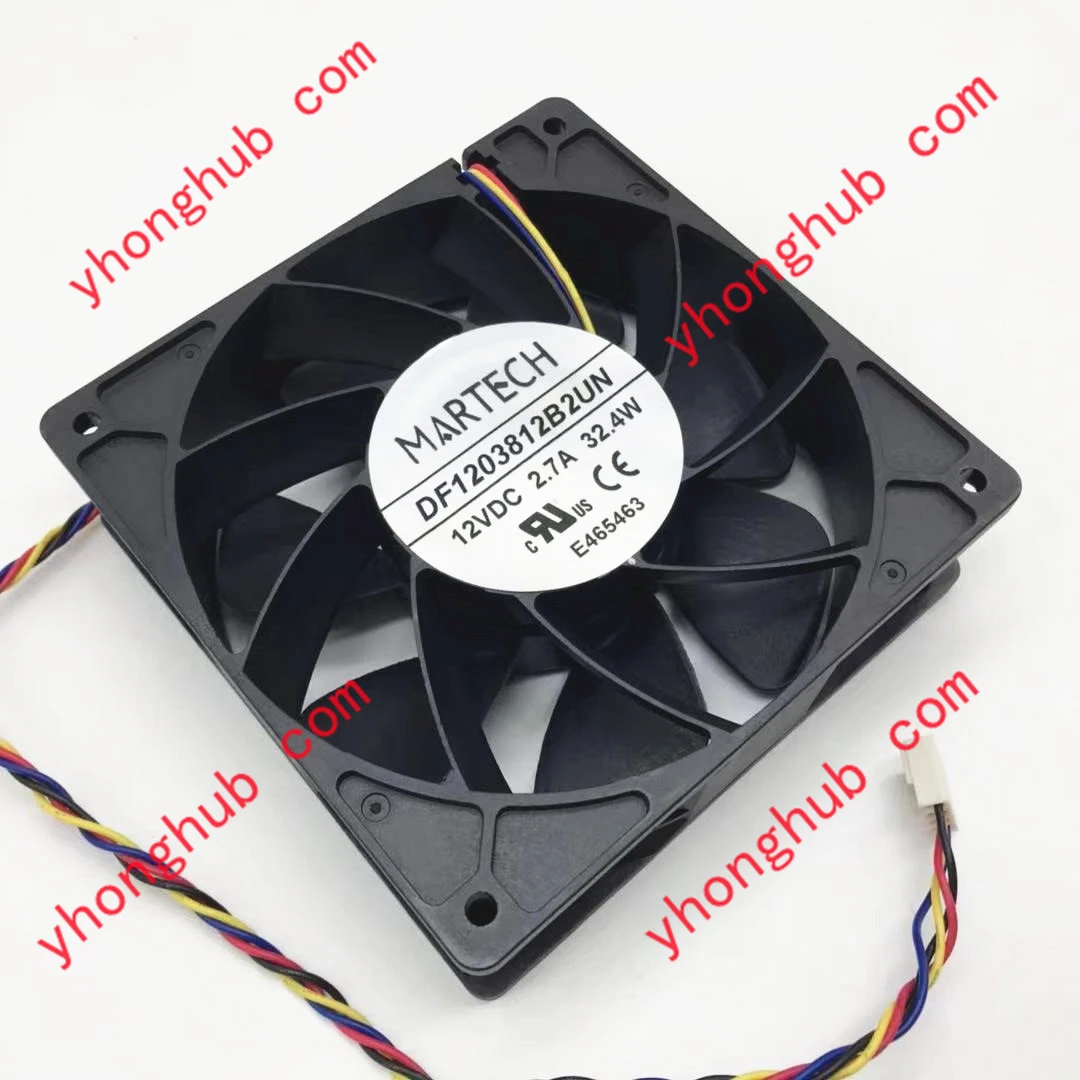 Martech Df1203812b2un Dc 12v 2.7a 120x120x38mm 4-wire Server Cooling ...