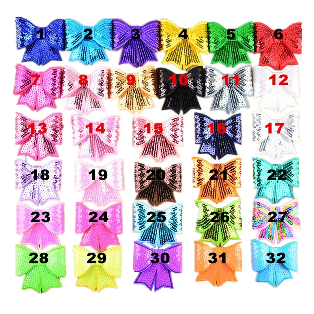 Large Neon Hair Bows | Hair Clips Barrettes - 60pcs Large Handmade 3 ...