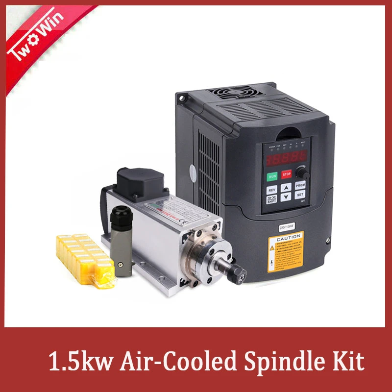 1.5KW/220V CNC Spindle 1500W 220V 24000RPM Air-cooled Spindle Motor CNC ...