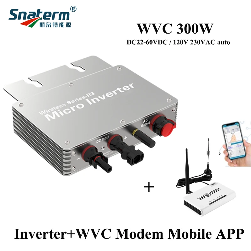 Wifi Version Micro Wvc 350w 300w Mppt Solar Grid Tie Power Inverter On ...