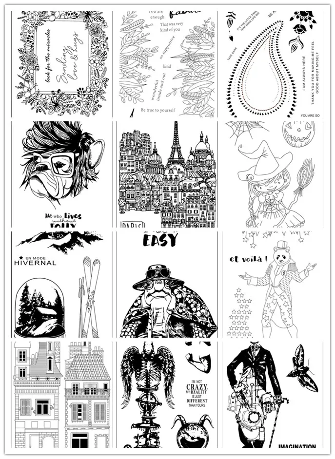 11x16-Magic-fairy-castle-Transparent-Clear-Silicone-Stamp-Seal-for-DIY ...