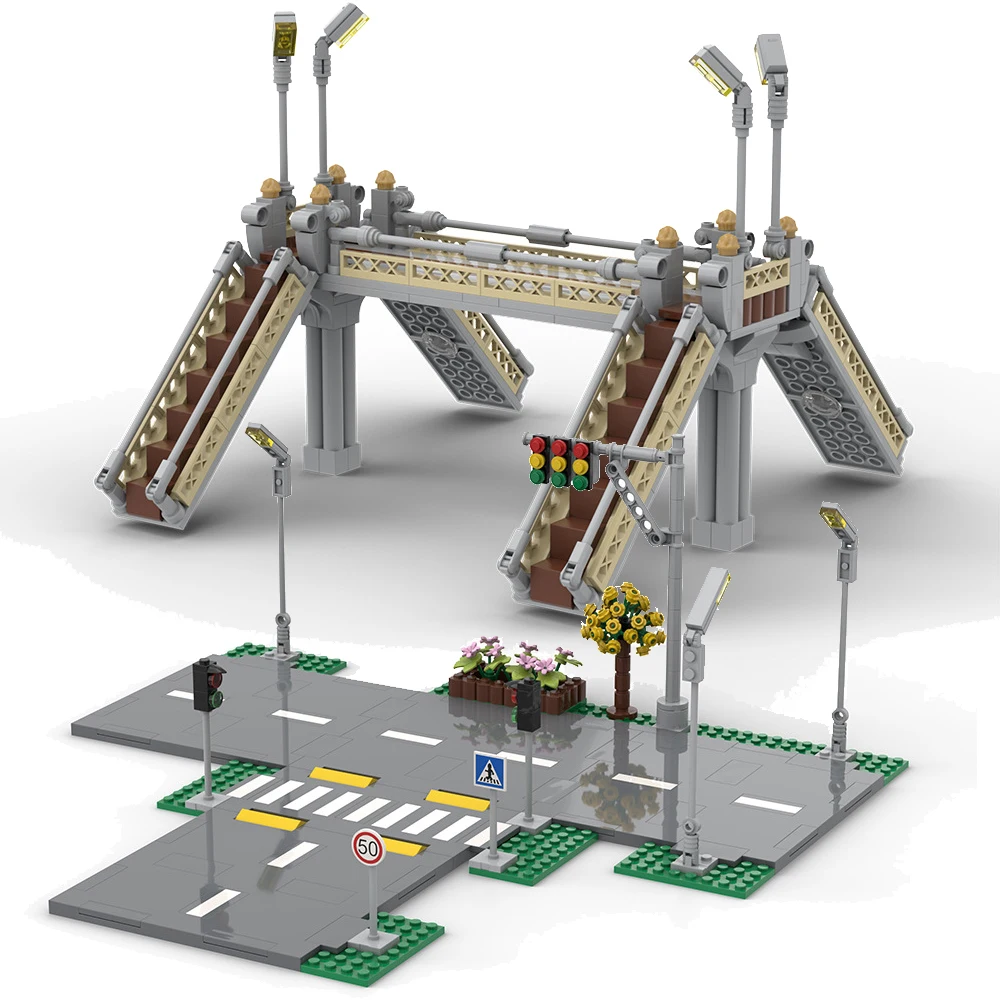 Architectural-City-Creativ-Flyover-Street-Road-Plates-Footbridge ...