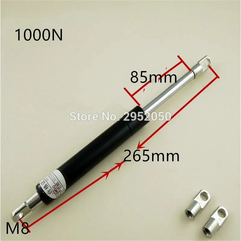 Gas spring Free ShippingAuto Spring Strut 85mm*265mm 1000N M8 Gas ...