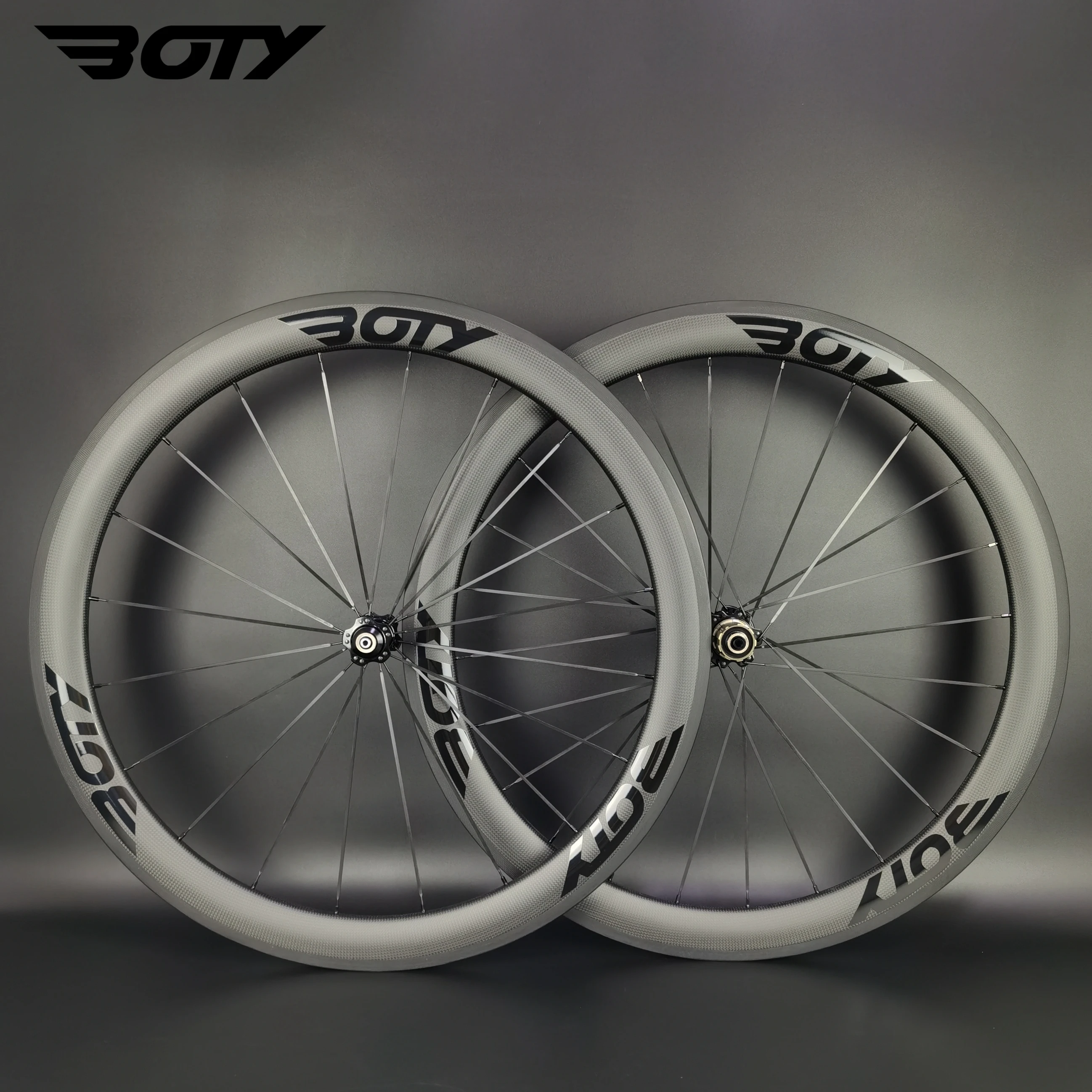 Boty 700c Road Bike Light Carbon Wheels 50mm Depth 23/25mm Width ...