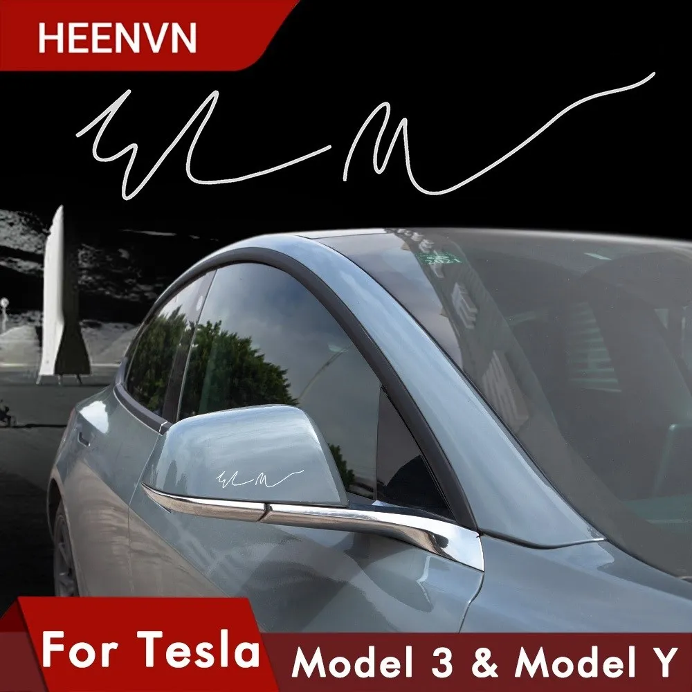 2021-Elon-Musk-Signature-Car-Sticker-For-Tesla-Model-S-3-X-Y ...