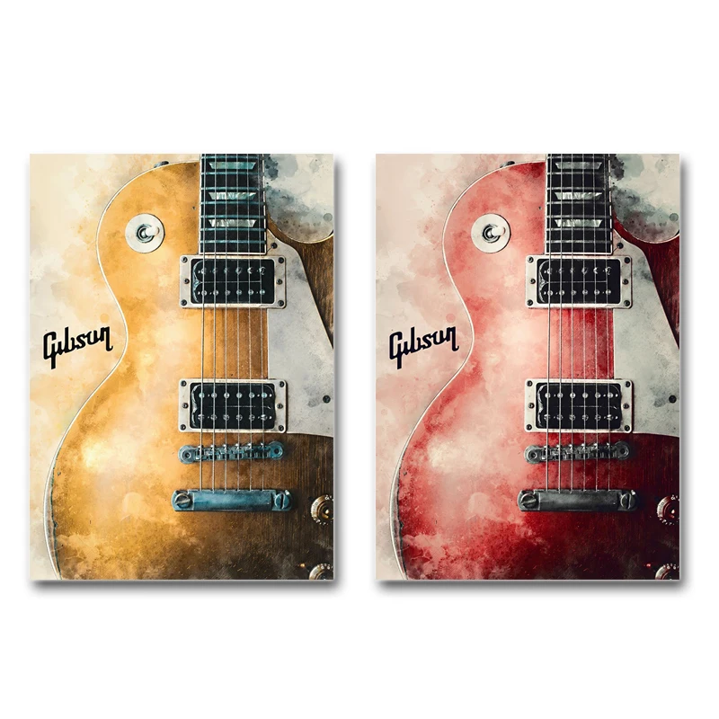 Lukisan Orang Main Gitar