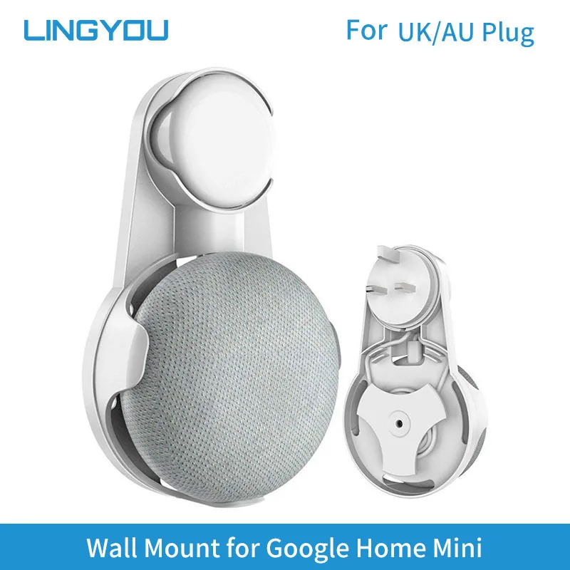 LINGYOU Outlet Wall Mount For Google Home Mini Nest Mini Voice ...