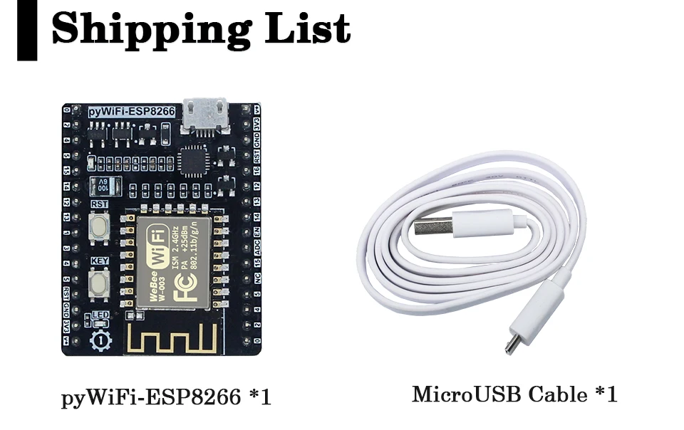 MicroPython ESP8266 와이파이 개발보드 [pyWiFi-ESP8266] / 디바이스마트