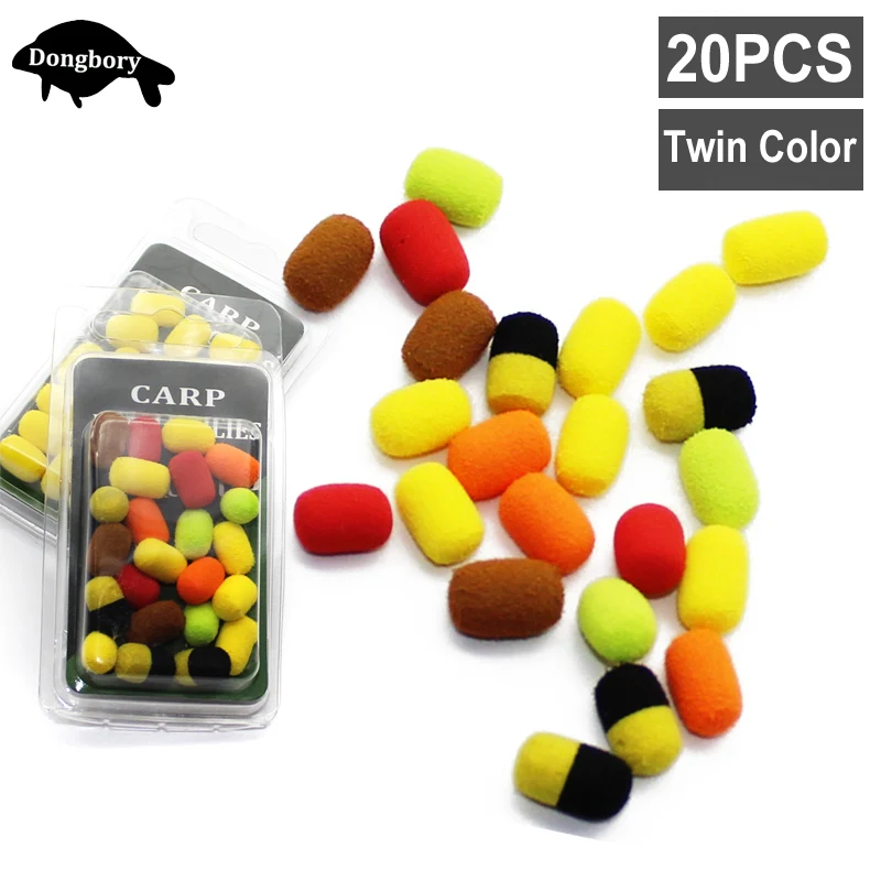 20PCS-Carp-Fishing-Boilies-Carp-Bait-Pop-Up-Beads-Twin-Color-Foam-Baits ...