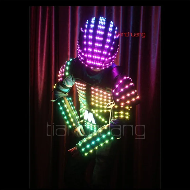Programmable-tron-led-light-costumes-full-color-robot-men-outfit-RGB ...