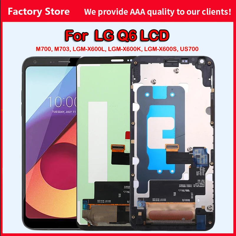Pantalla LCD Original de 5,5 pulgadas para LG Q6, M700, M703, LGM X600L ...