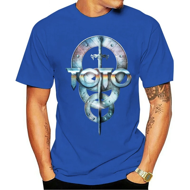 2021 Leisure Fashion 100% cotton O neck T shirt TOTO Rock Band Legend ...