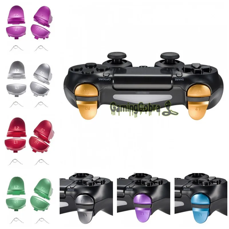 Extremerate Metal Color Buttons Kits R1 L1 R2 L2 Triggers For Ps4 Jdm-001 Jdm-011 Jdm-020 ...