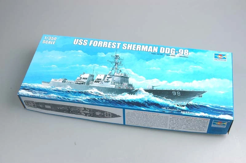Trumpeter Model 04528 1/350 Uss Forrest Sherman Ddg-98 Plastic Model ...