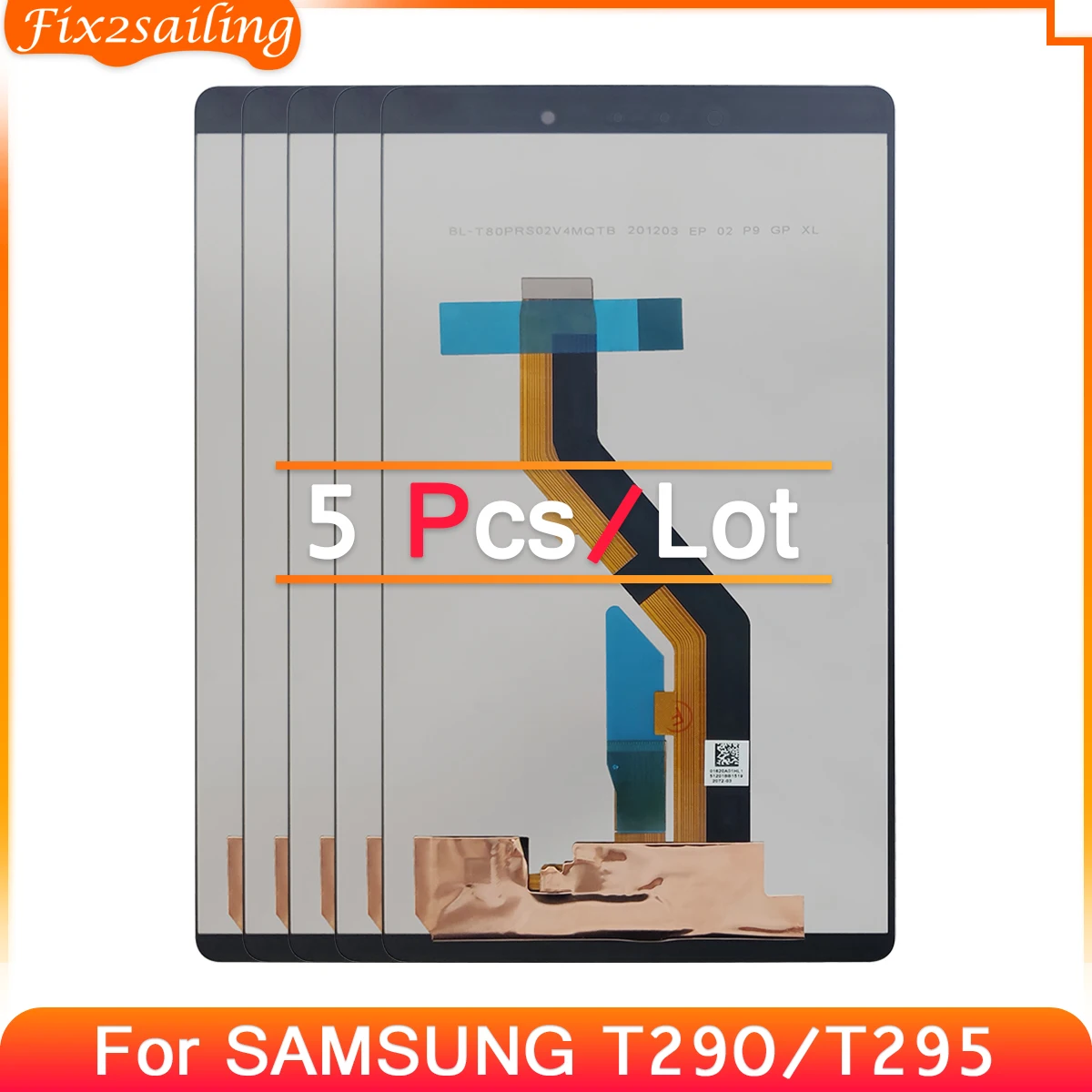 5 개/몫 8 인치 SamsungTab A 8.0 2019 SM T290 SM T295 T290 T295 터치 스크린 LCD ...