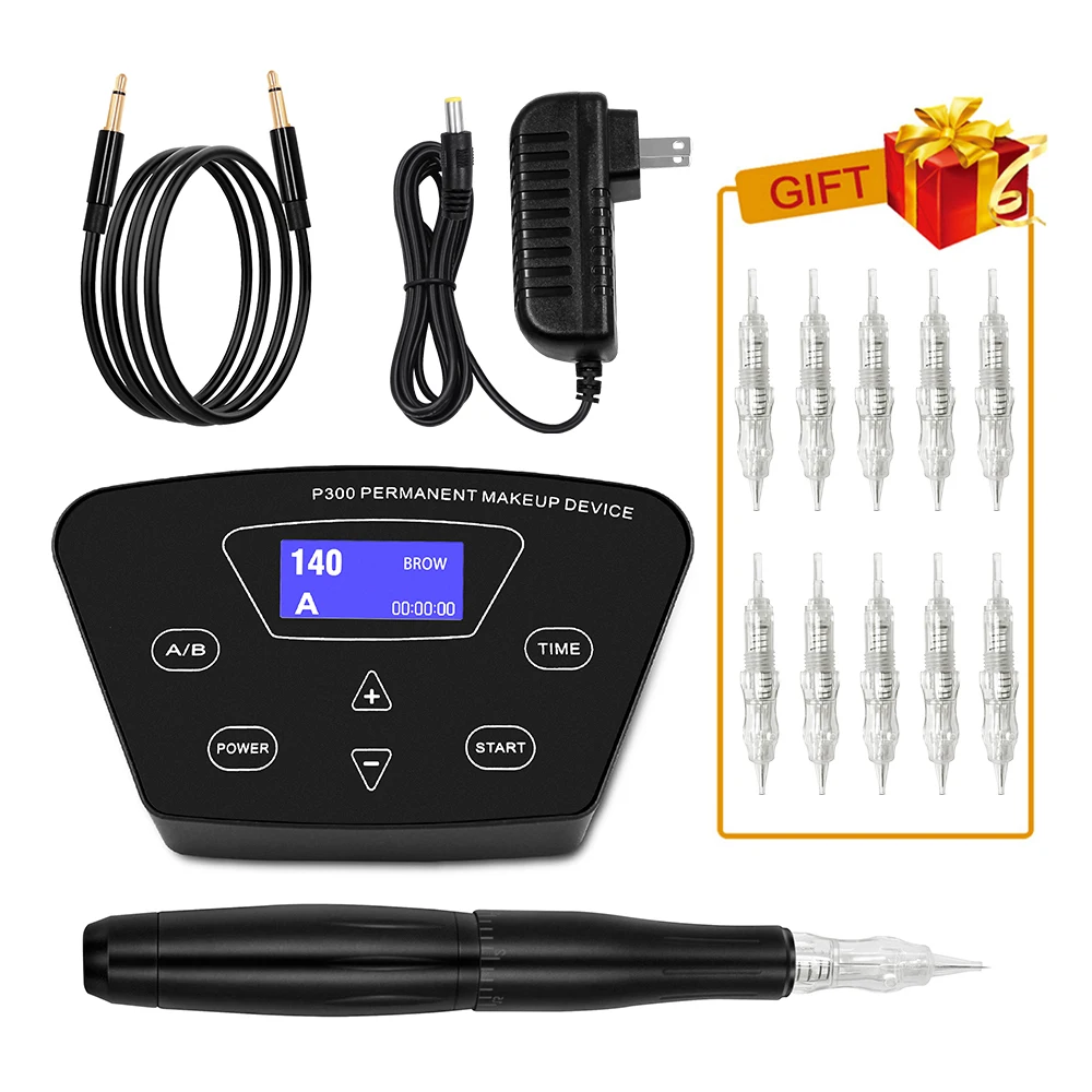 Biomaser P300 Permanent Makeup Machine Rotary Pen Tatoo Machine Kit ...