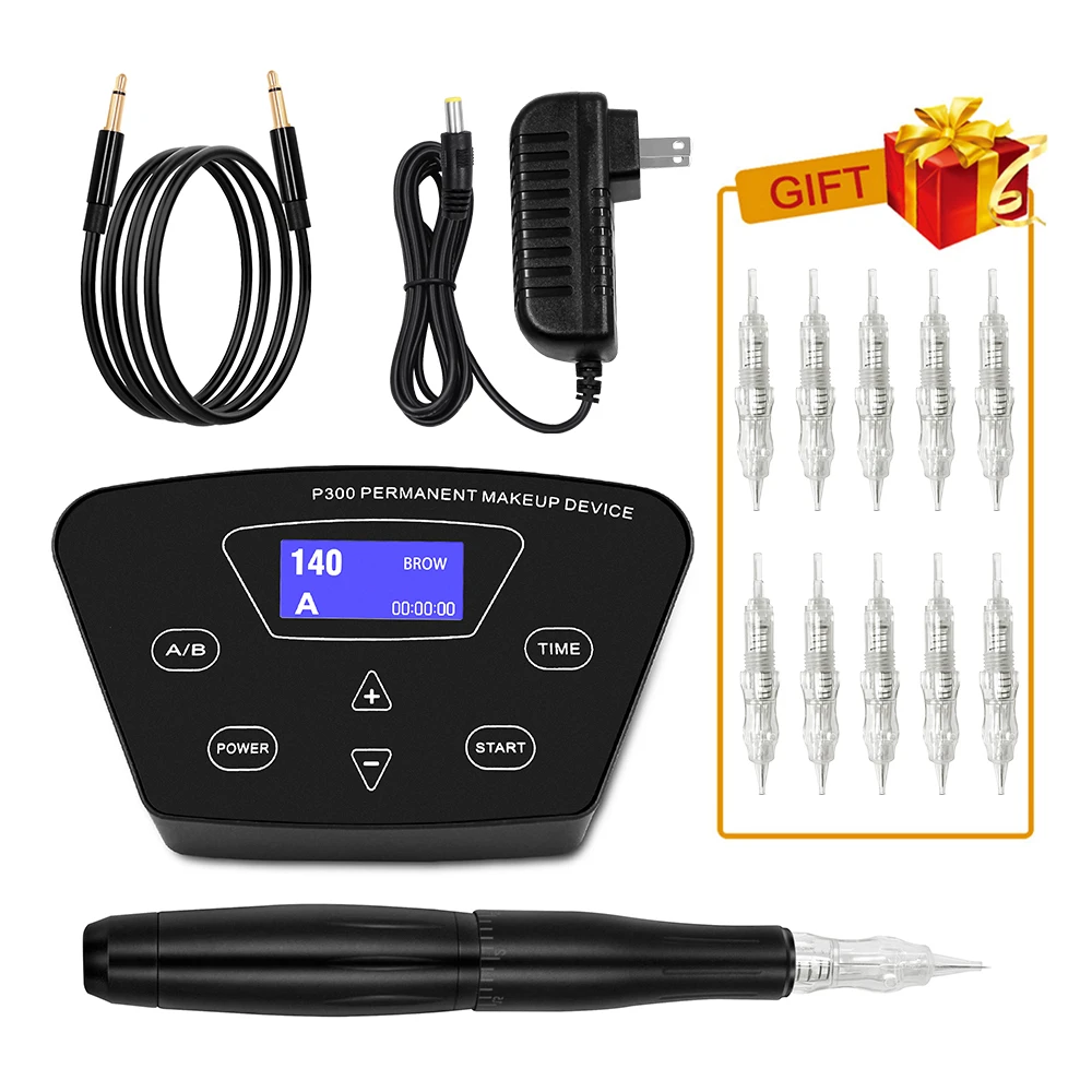 Biomaser P300 Permanent Makeup Machine Rotary Pen Tatoo Machine Kit ...