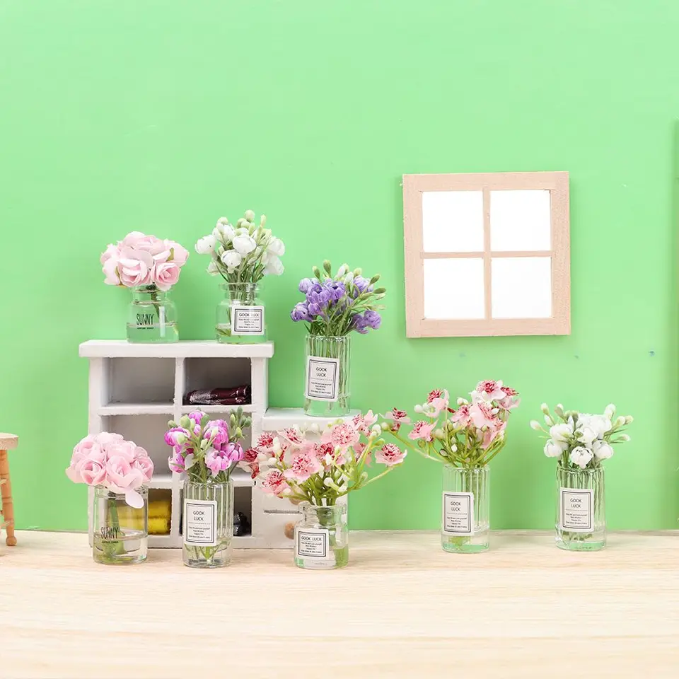 Scale Dollhouse Miniature Flowers