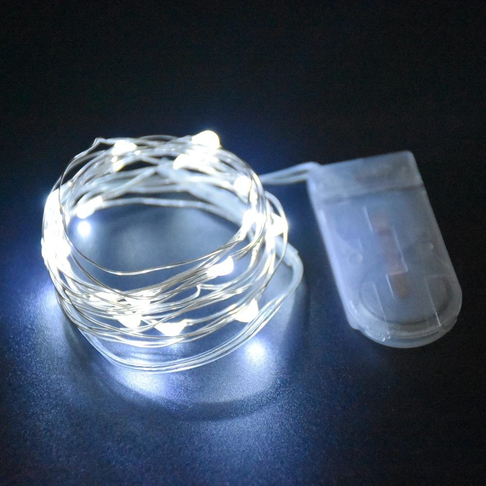 1M 2M Fairy Lights String CR2032 Battery Mini DIY Indoor Room Decor ...