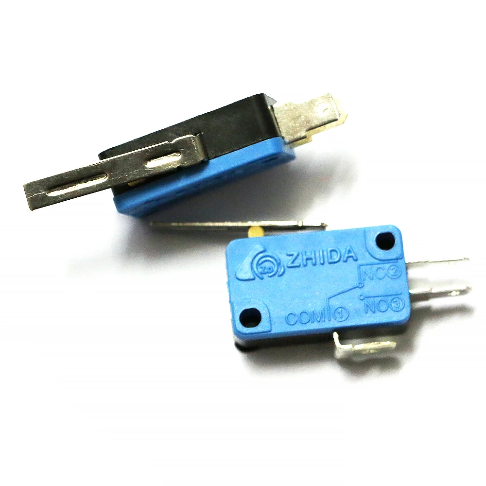 10Pcs 3 Pin Micro Switch 2PIN 3 Terminals Microswitchs With Short Lever ...