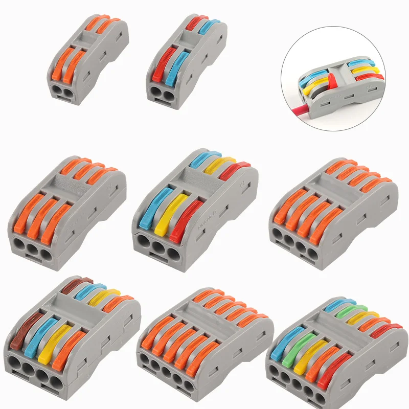 1-10-30-50-100PCS-2-3-4-5-Pin-Conductor-Terminal-Block-Cable-Splitter ...
