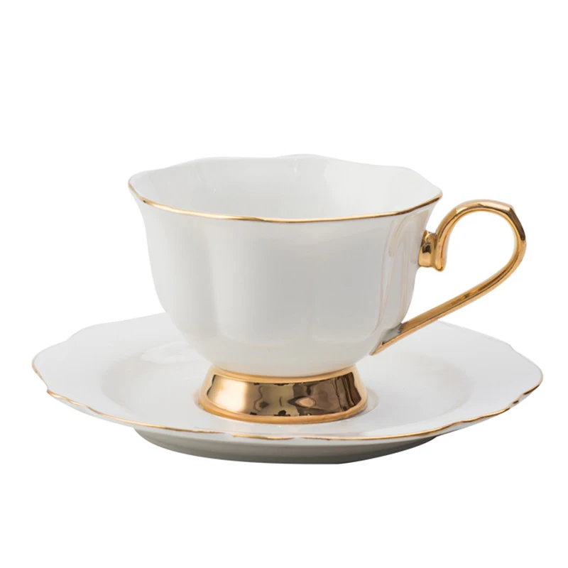 Hand-painted-Golden-Handle-Tea-Cup-Saucer-set-With-Spoon-European ...