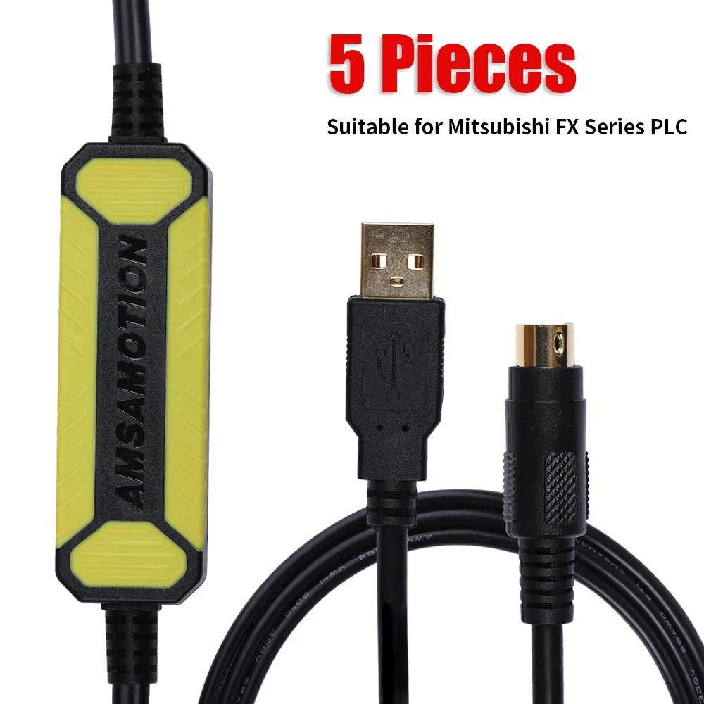 USB-SC09-FX-de-5-piezas-para-Mitsubishi-FX-Series-Cable-de-programaci-n ...