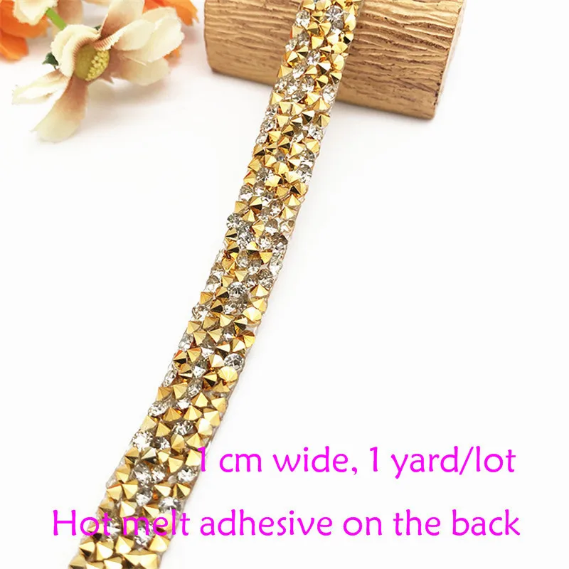 Ecusson,Ruban de Strass et Strass, 1 mètre, garniture de couture ...