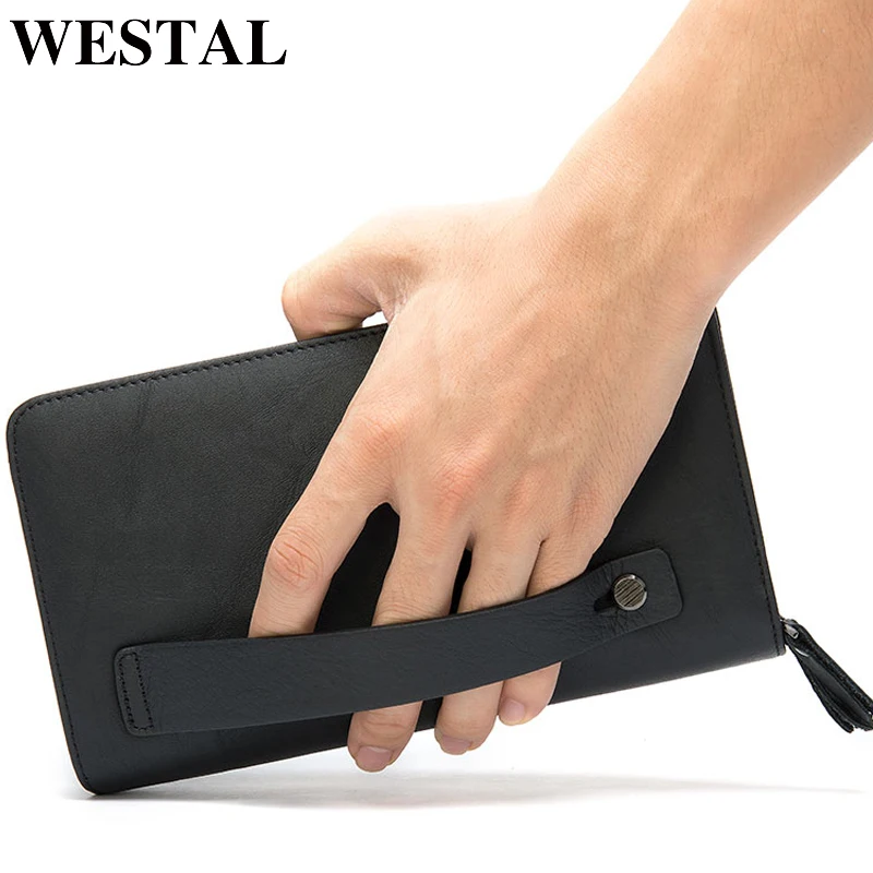 Men Wallets Long Purse Wallet | Men Long Wallet Zipper Clutch - Men's ...