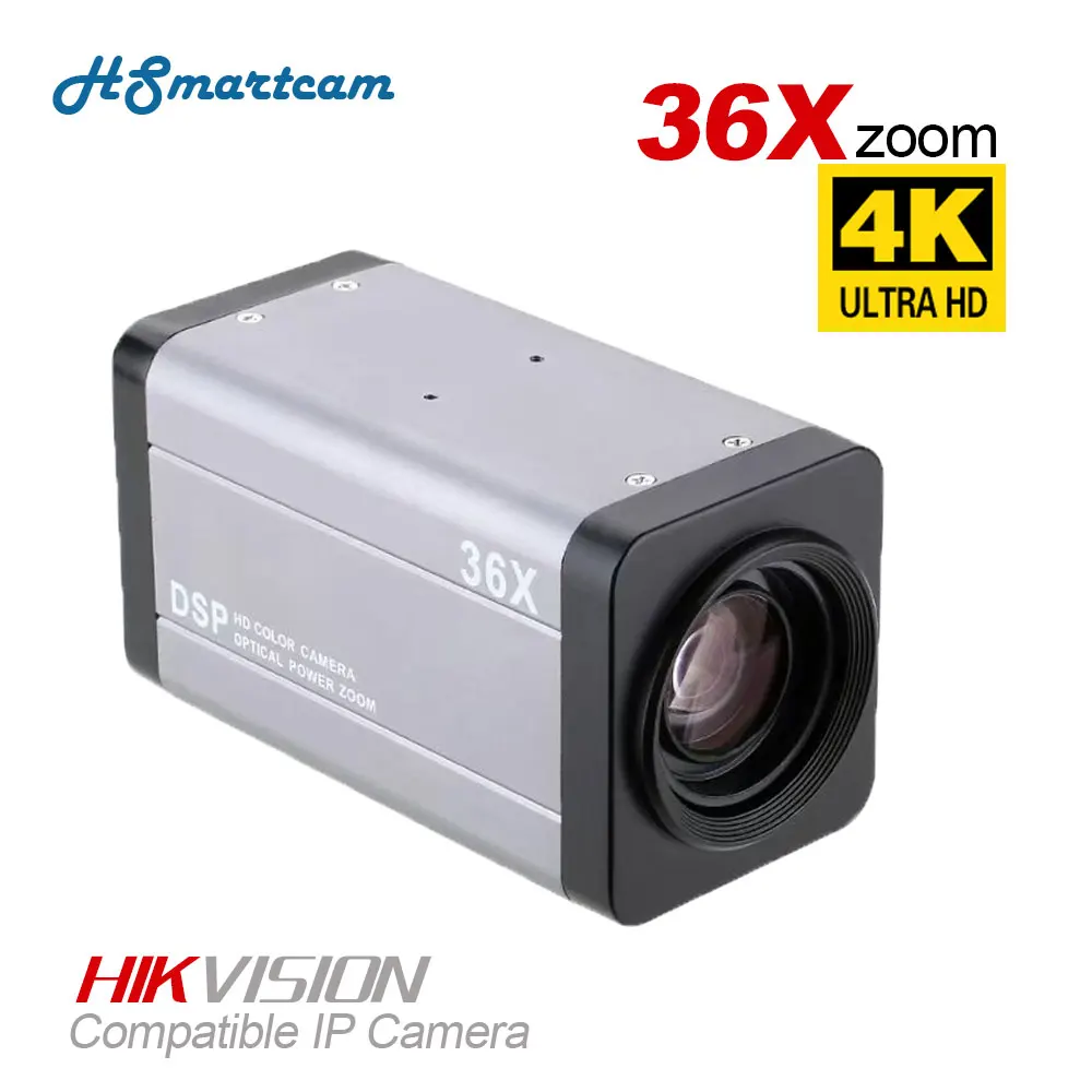 4K 8MP With SONY IMX415 Starlight 36X Optical Zoom 5MP IP Camera Color IPC CCTV Box Camera AUTO ...