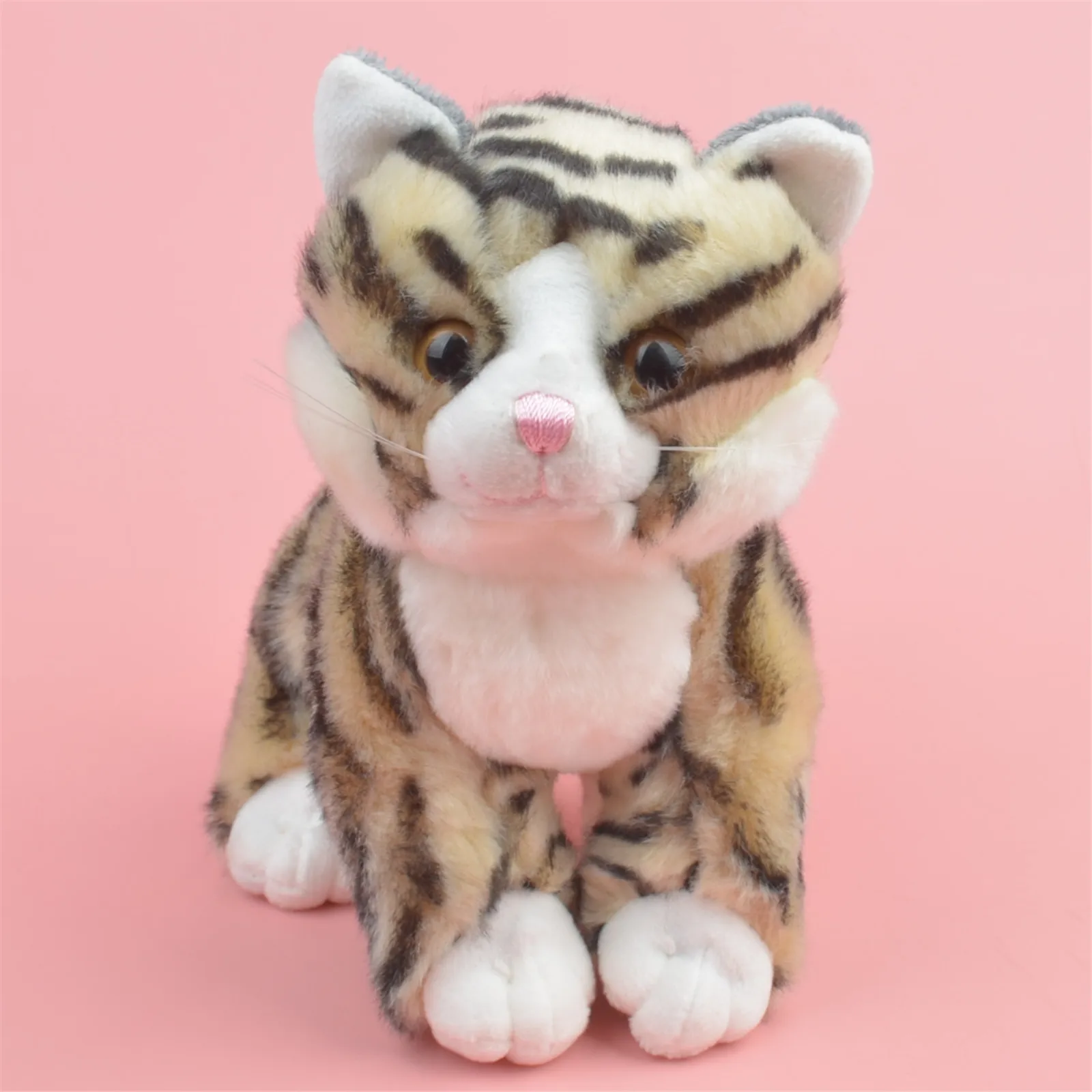 25cm Yellow Stripe Cat for Cute Baby/ Kids Plush Doll Gift, Stuffed ...