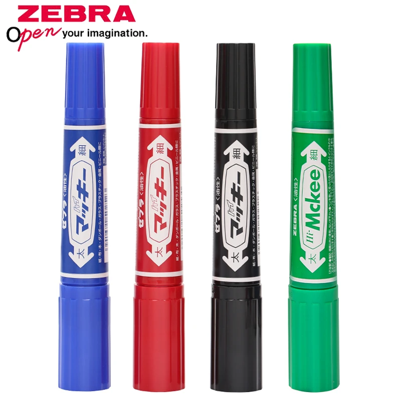 Japan Zebra Mo-150-mc Hi-mckee Oil-based Marker Dual Tip Marker Pens 1. ...