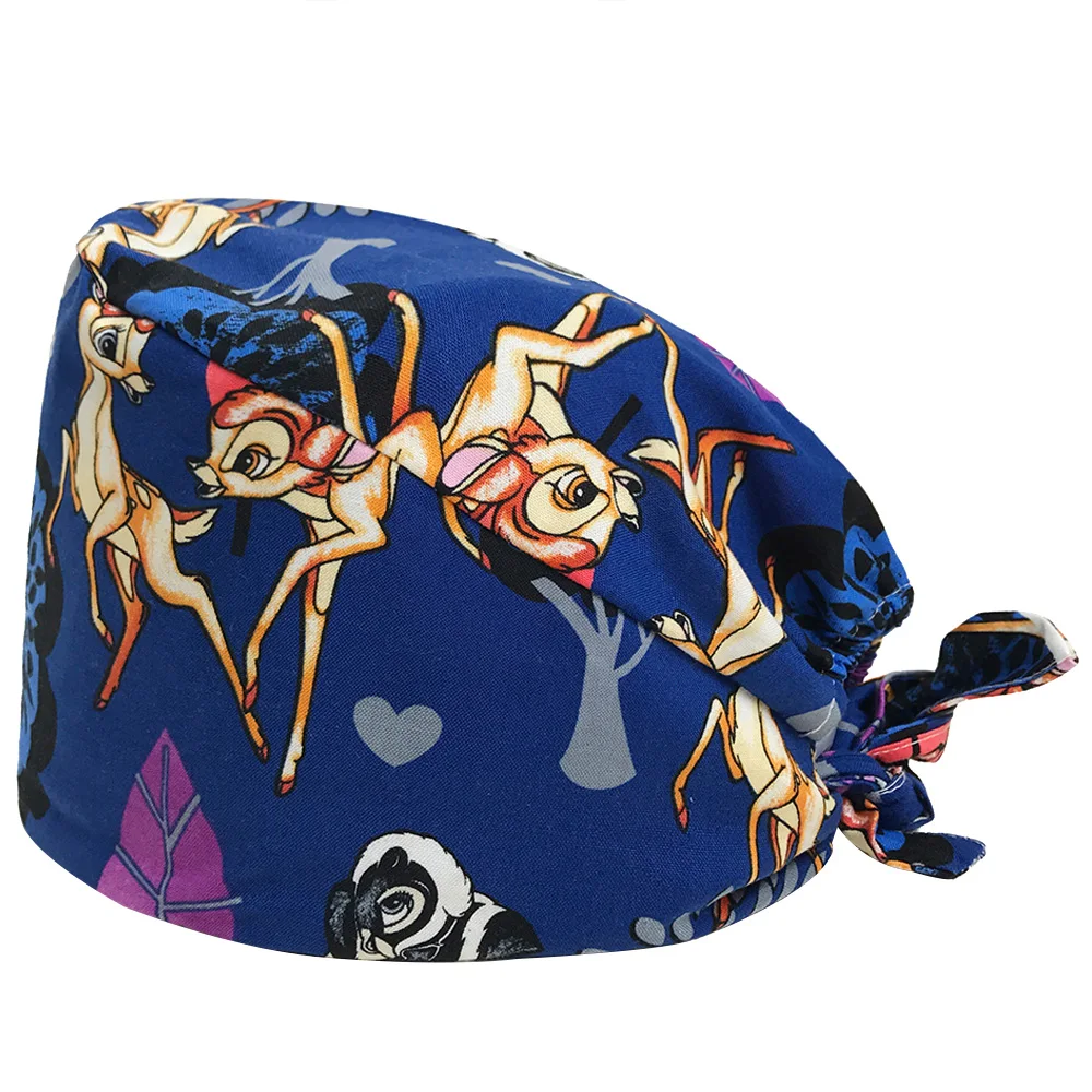 Medical Caps Red Blue Purple Cotton Short/Long Hair Surgical Surgeon's ...
