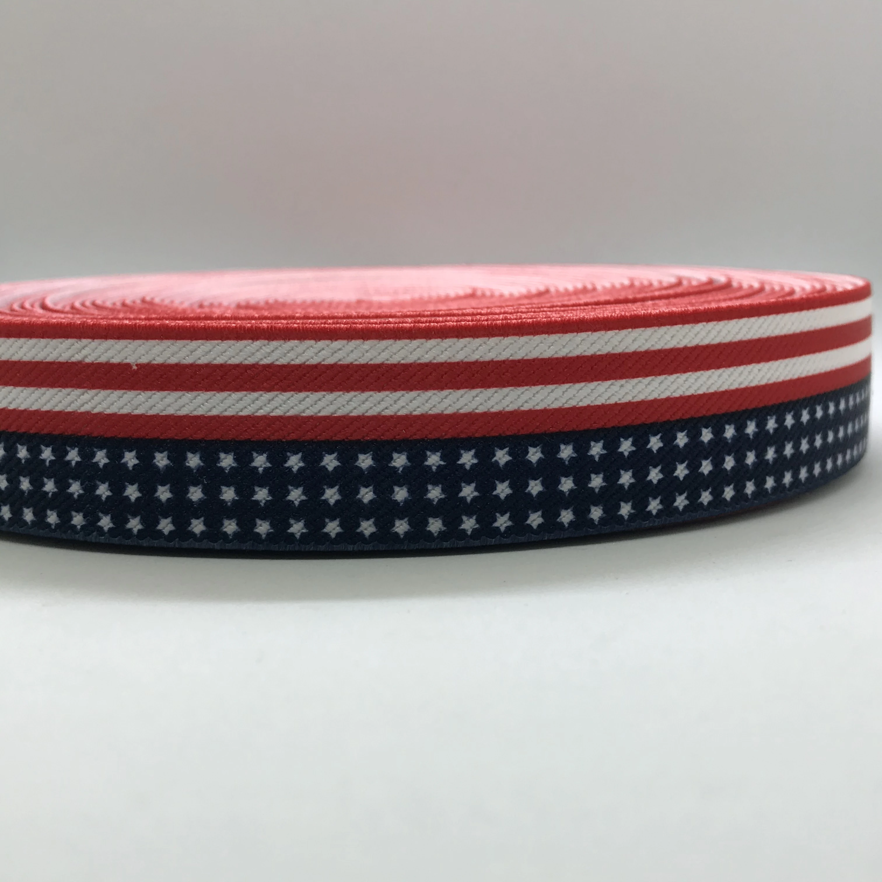 12-Meters-1-25mm-Strips-and-Stars-American-Flag-Suspender-Elastic ...