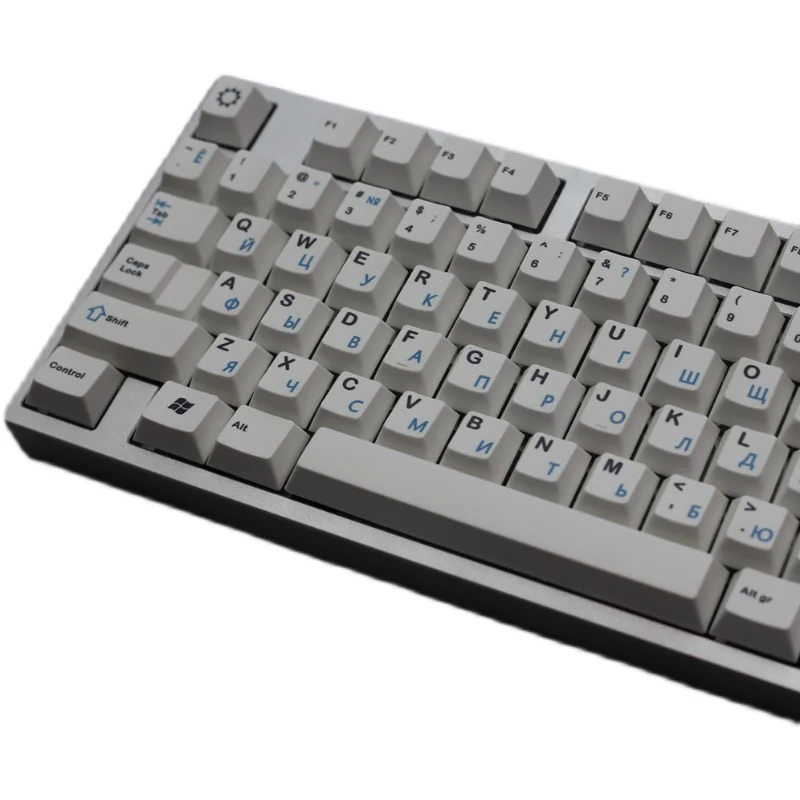 Minimalist Blue Russian Pbt Keycaps Mechanical Keyboard Keycap ...