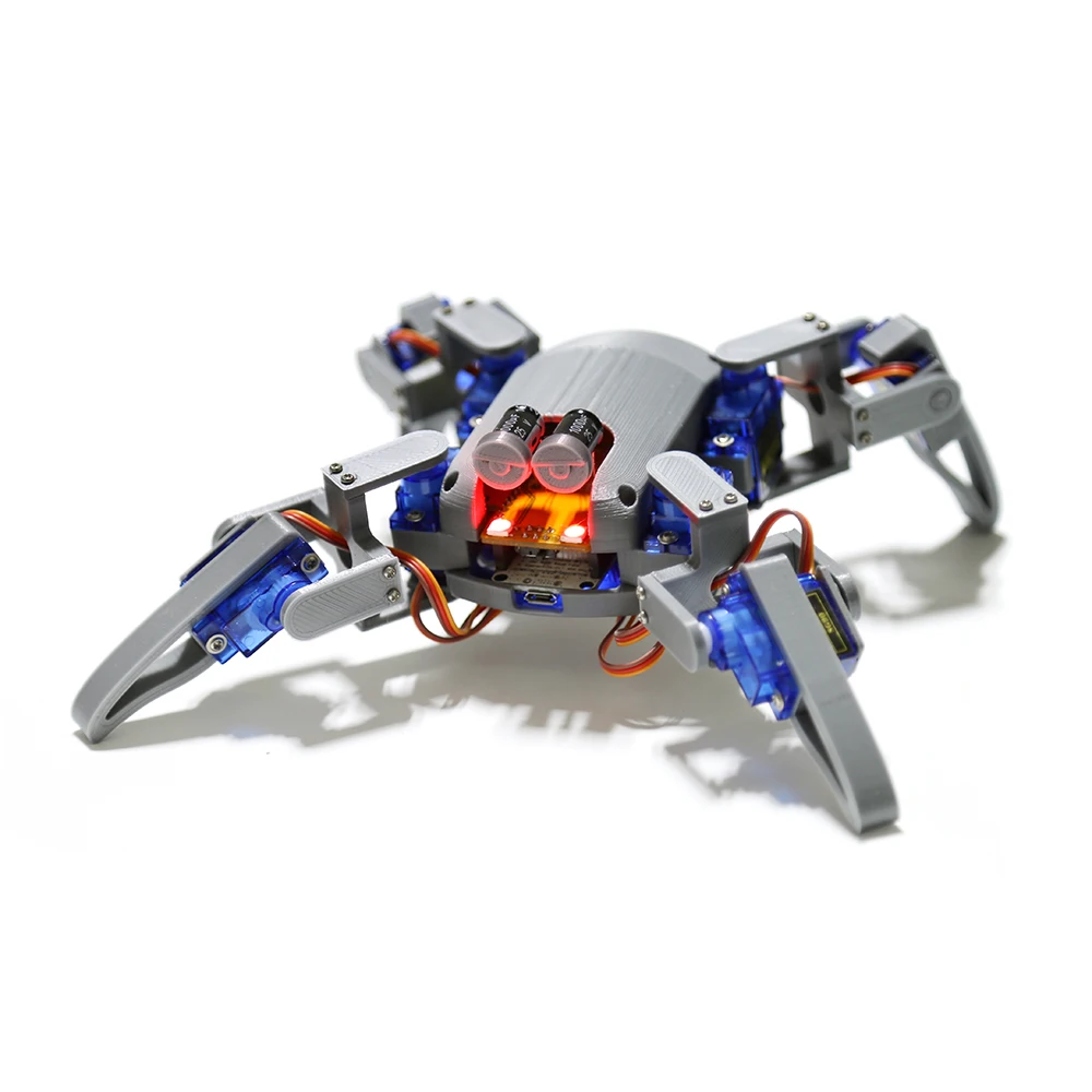 Quadruped-Spider-Robot-Kit-v2-0-for-Arduino-3D-printed-Bionic-robot-DIY ...